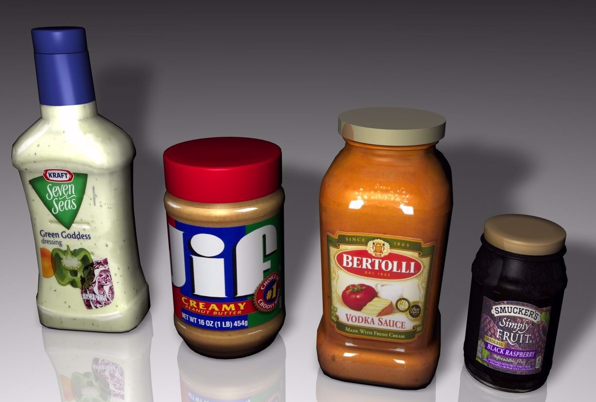 Food Container Model Set 2 Fbx Format 3d Food Models Fbx Poser World