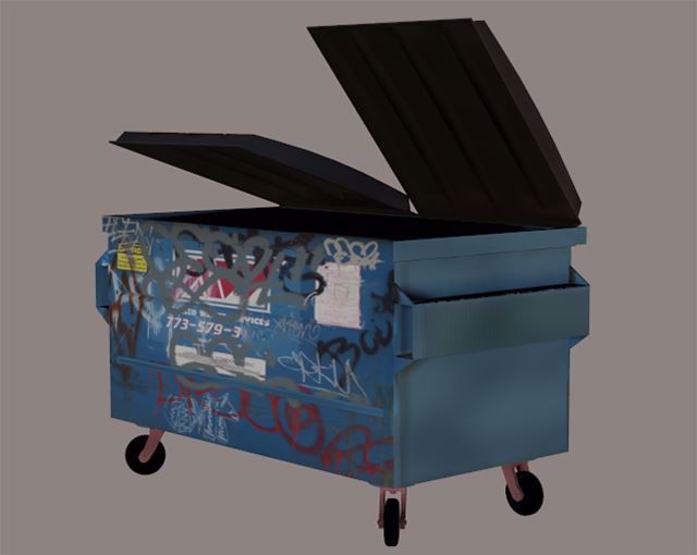 Trash Dumpster Model Poser Format Custom 3d Modeling Servicposer World
