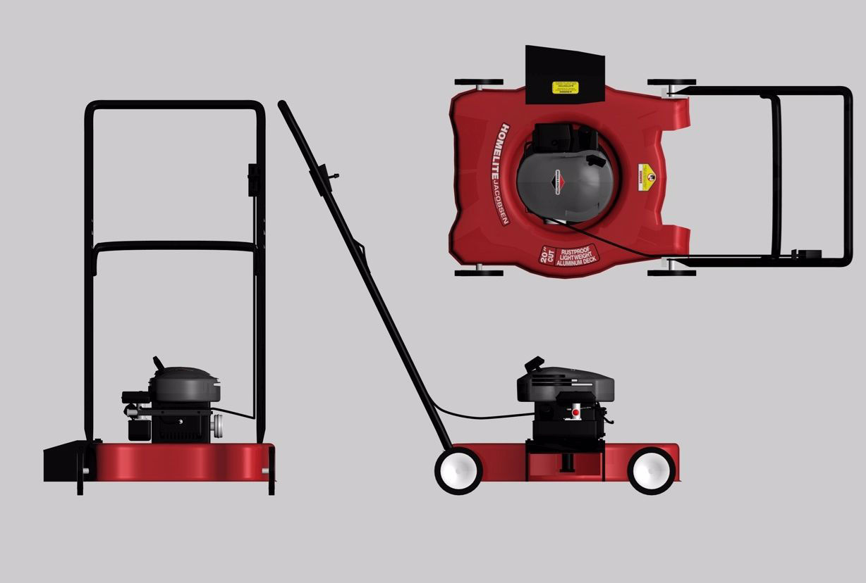 Push Lawnmower Model Fbx Format Custom 3d Modeling Servicesposer World